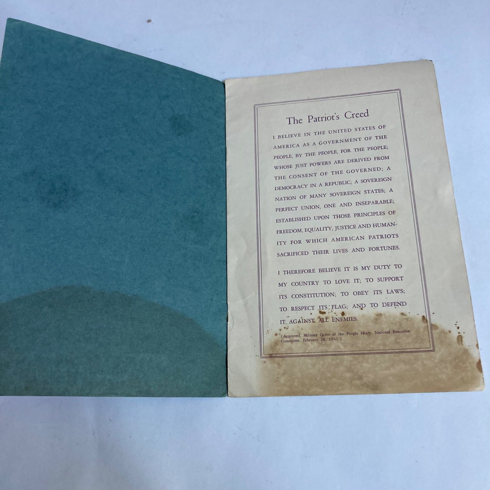 Vintage 1932 I am not a Virginian but an American by Patrick Henry Pur ...