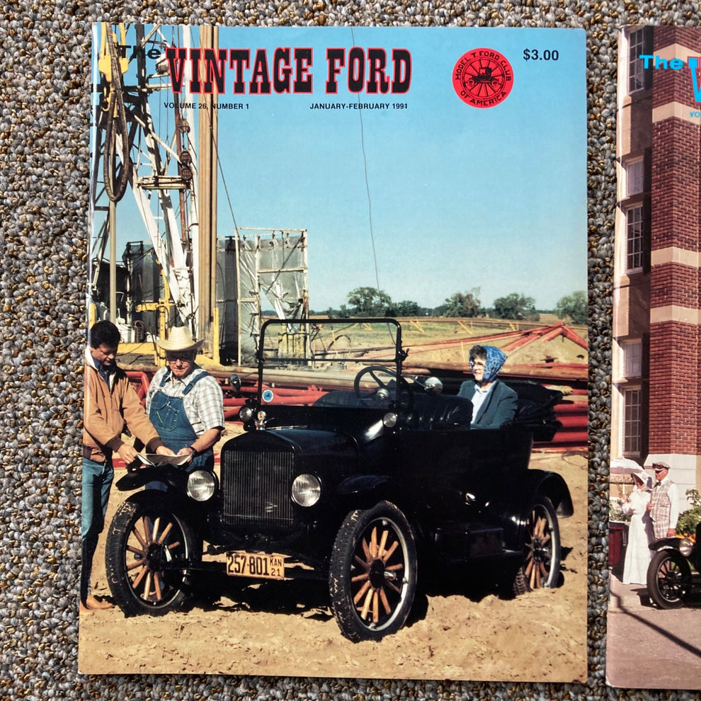 Lot 6 The Vintage Ford Magazine 1991 COMPLETE SET! Model T Ford Club o ...
