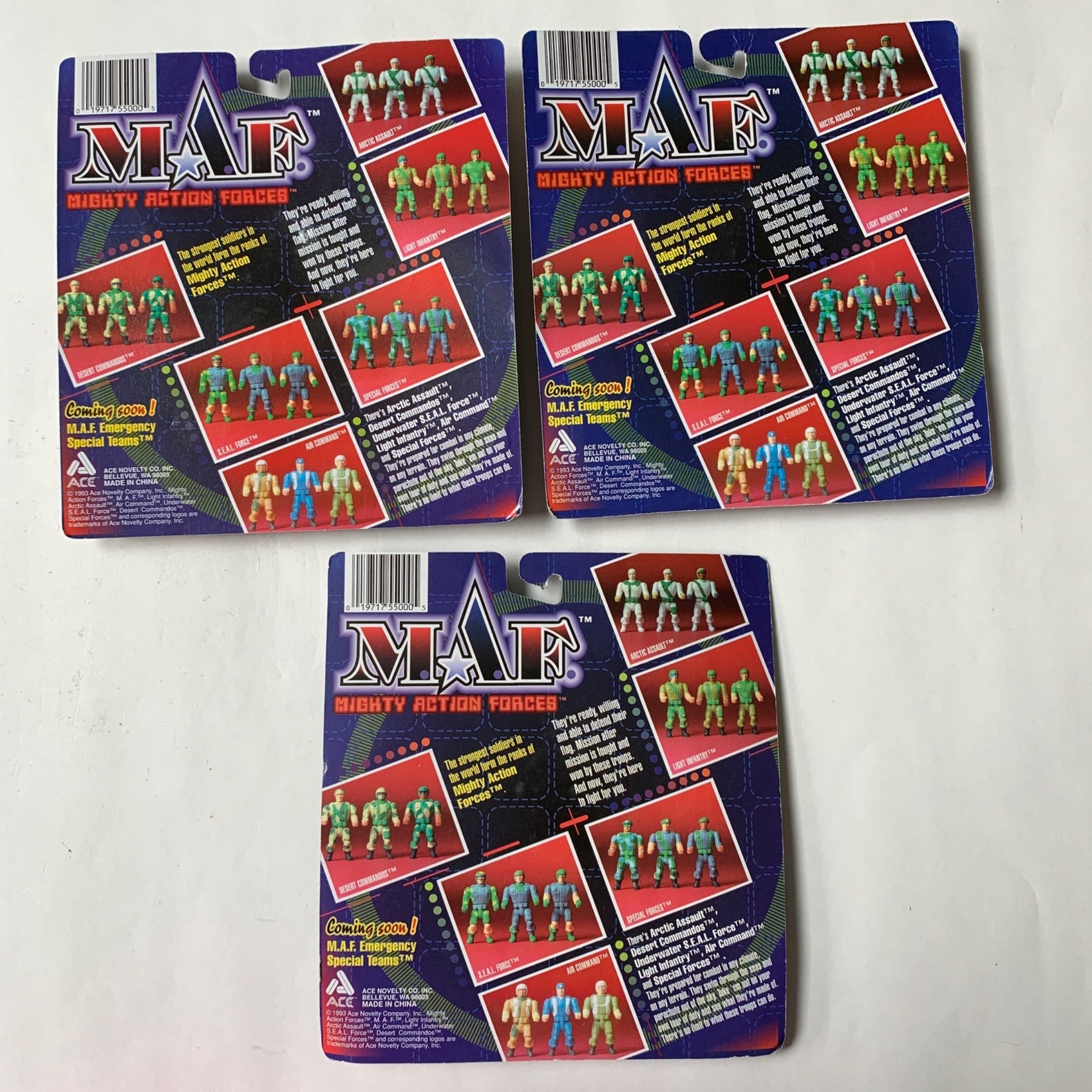 Air Command MAF Mighty Action Forces Figures Vintage Toys New – Sunrise ...