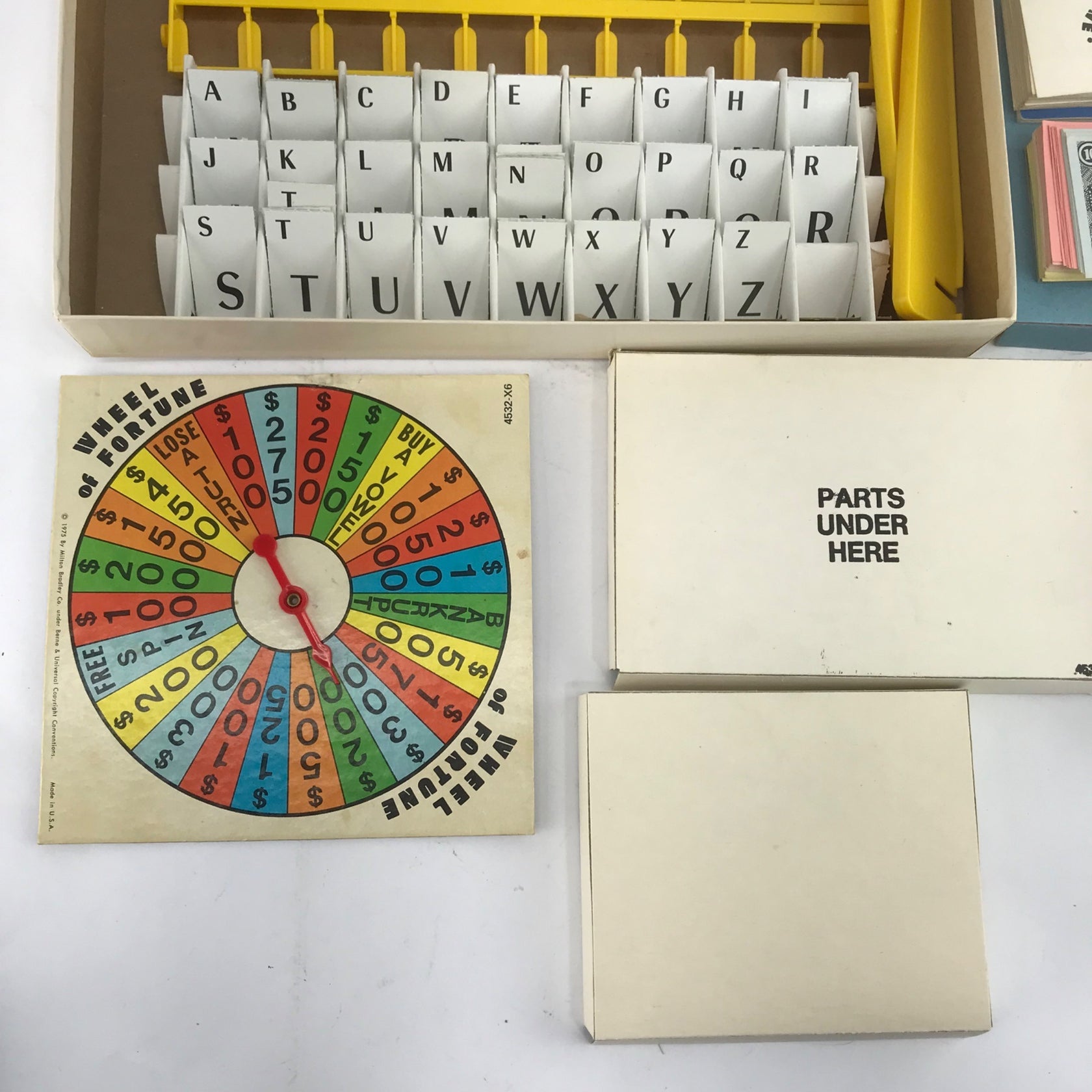 Vintage Wheel of Fortune Board Game 1975 Milton Bradley MB 4532 ...