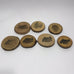 Vintage Wood Slab Drink Coasters Lot Of 7 Rustic Decor – Sunrise Pickers